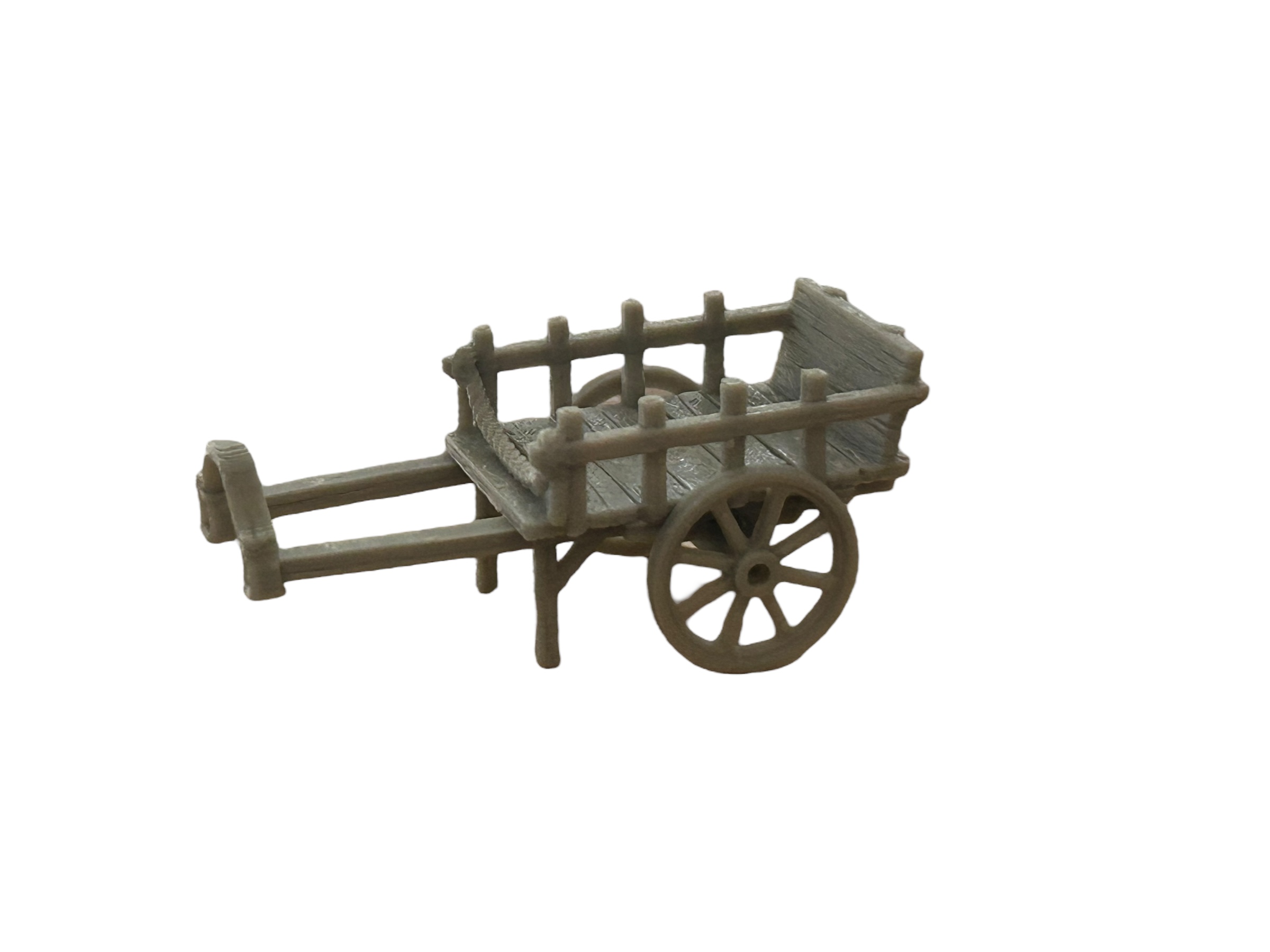 Empty Wooden Wagon – Medieval Wagon Terrain for D&D, Pathfinder, Warhammer