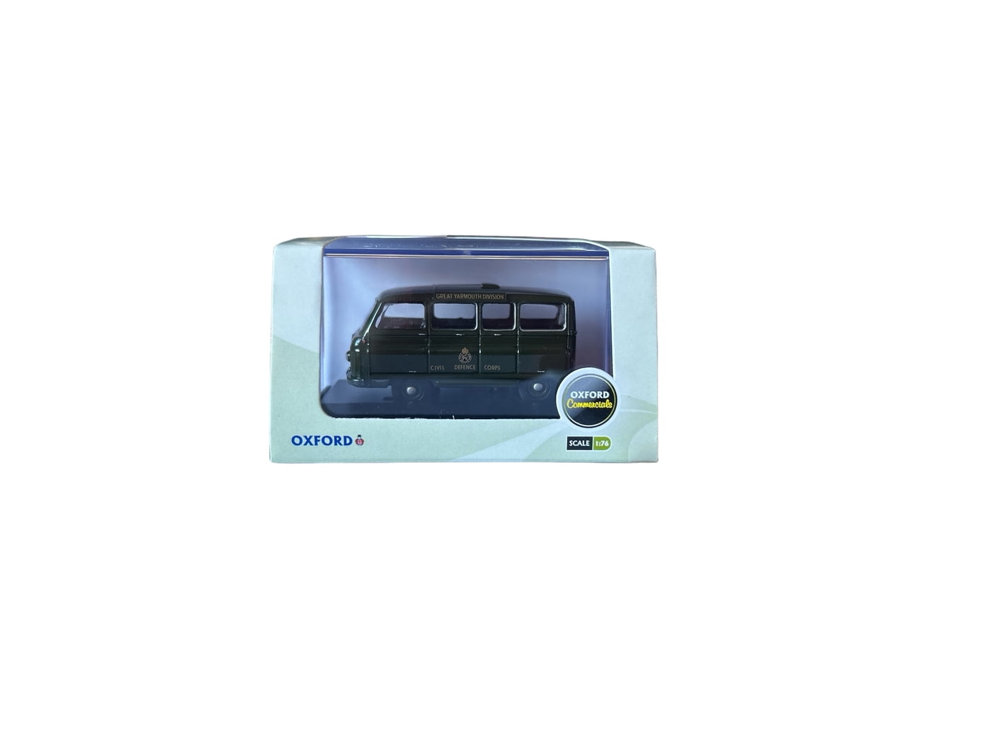 Oxford Diecast - 76JM021 - Civil Defence Morris J2 Minibus