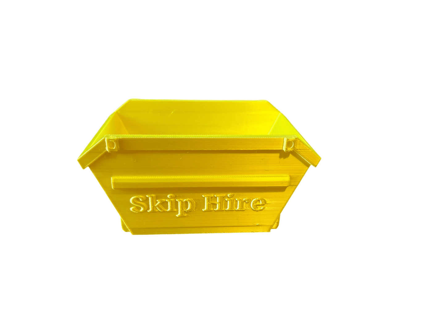 Miniature skip for OO or O gauge industrial layouts.