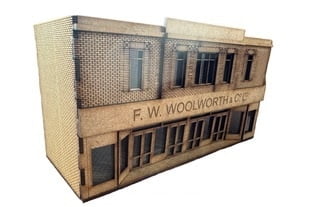 Detailed Woolworths shop for OO layouts.